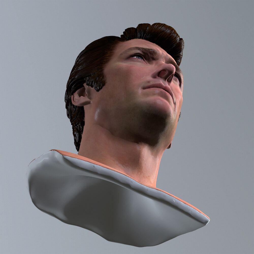 Clint Eastwood Head - Printable 3D Model by vefilanna