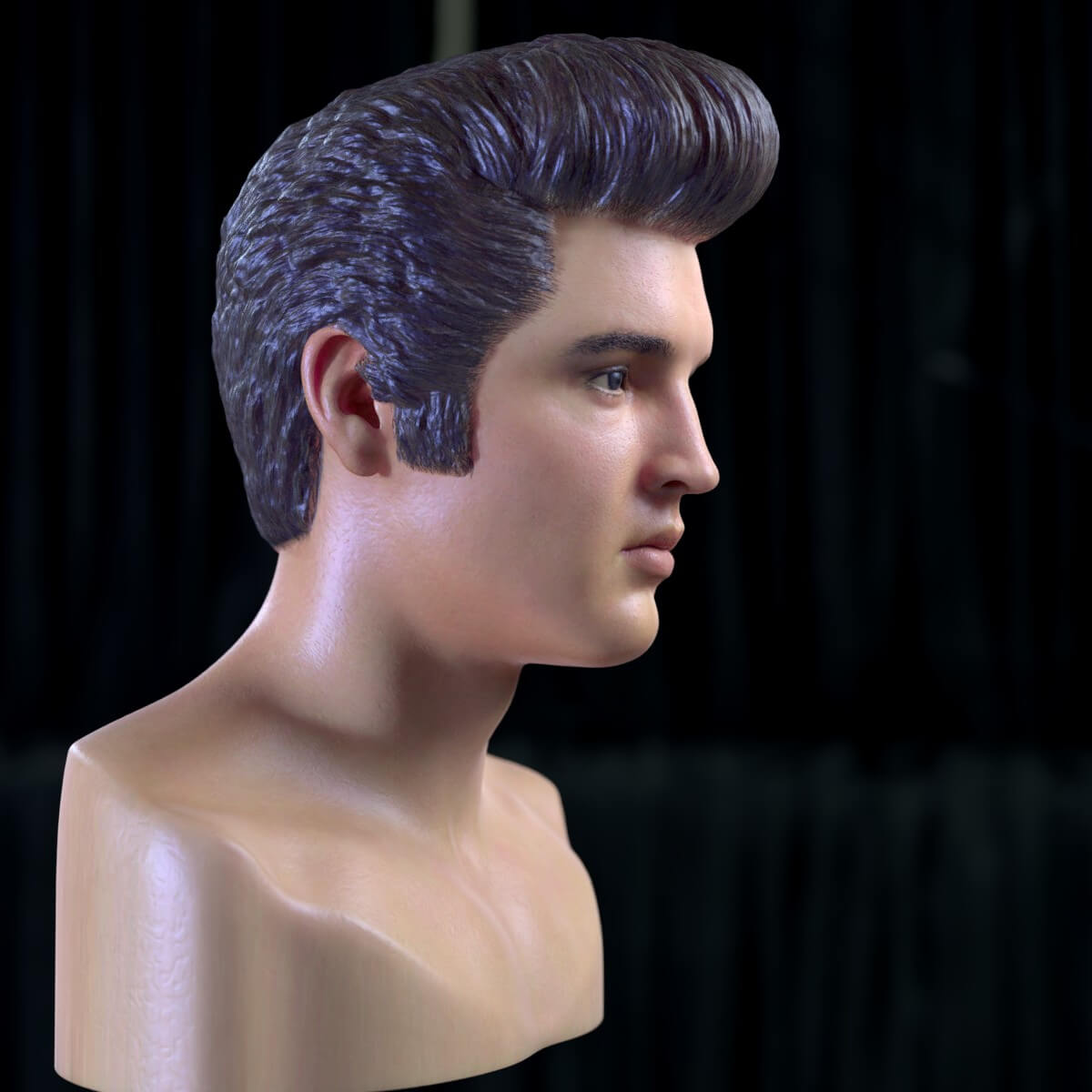 3D Printable Model Elvis Presley by vefilanna