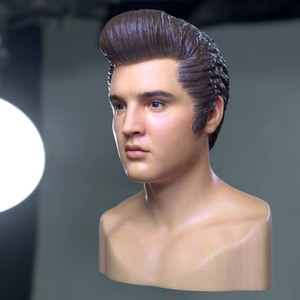 3D Printable Model Elvis Presley by vefilanna