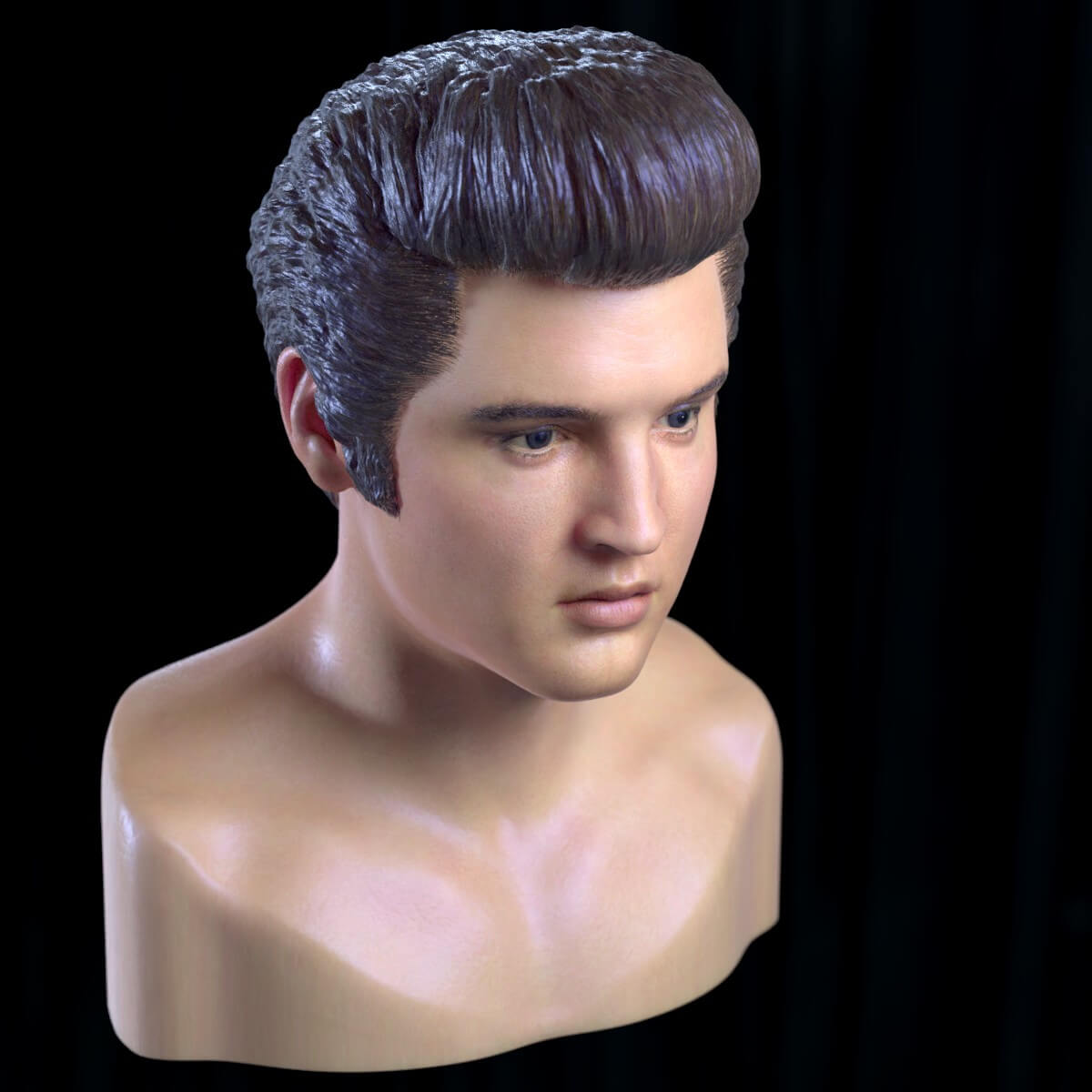 Elvis Presley - Printable 3D Model by vefilanna