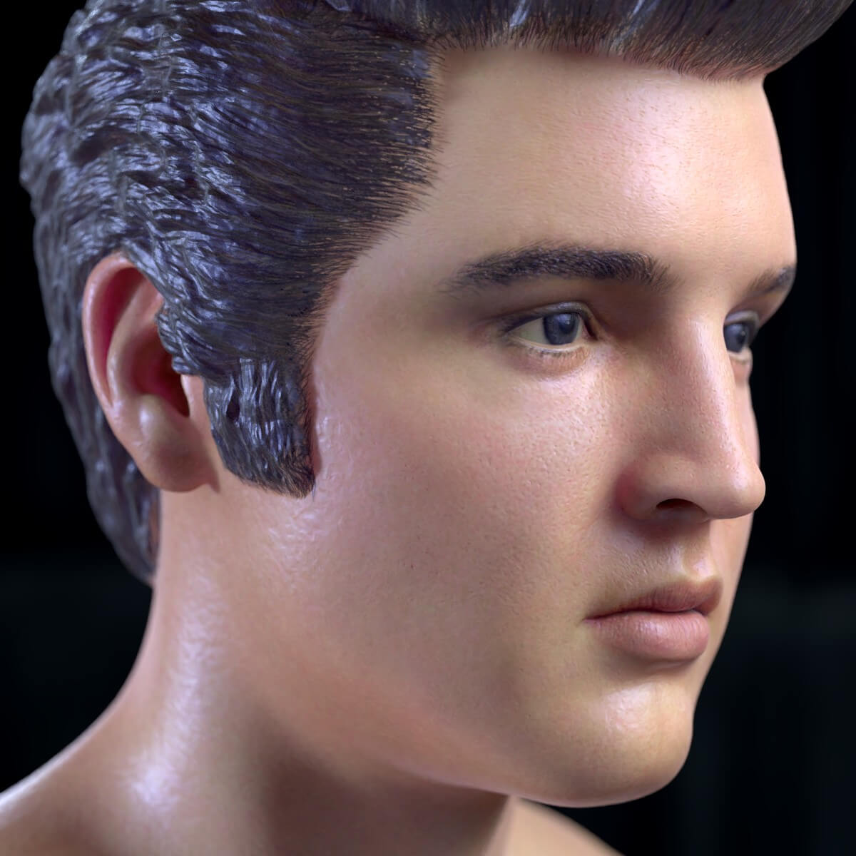 3D Printable Model Elvis Presley by vefilanna