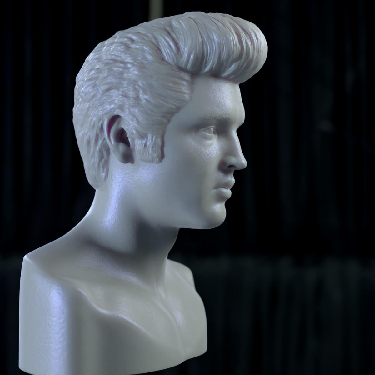 Elvis Presley - Printable 3D Model by vefilanna