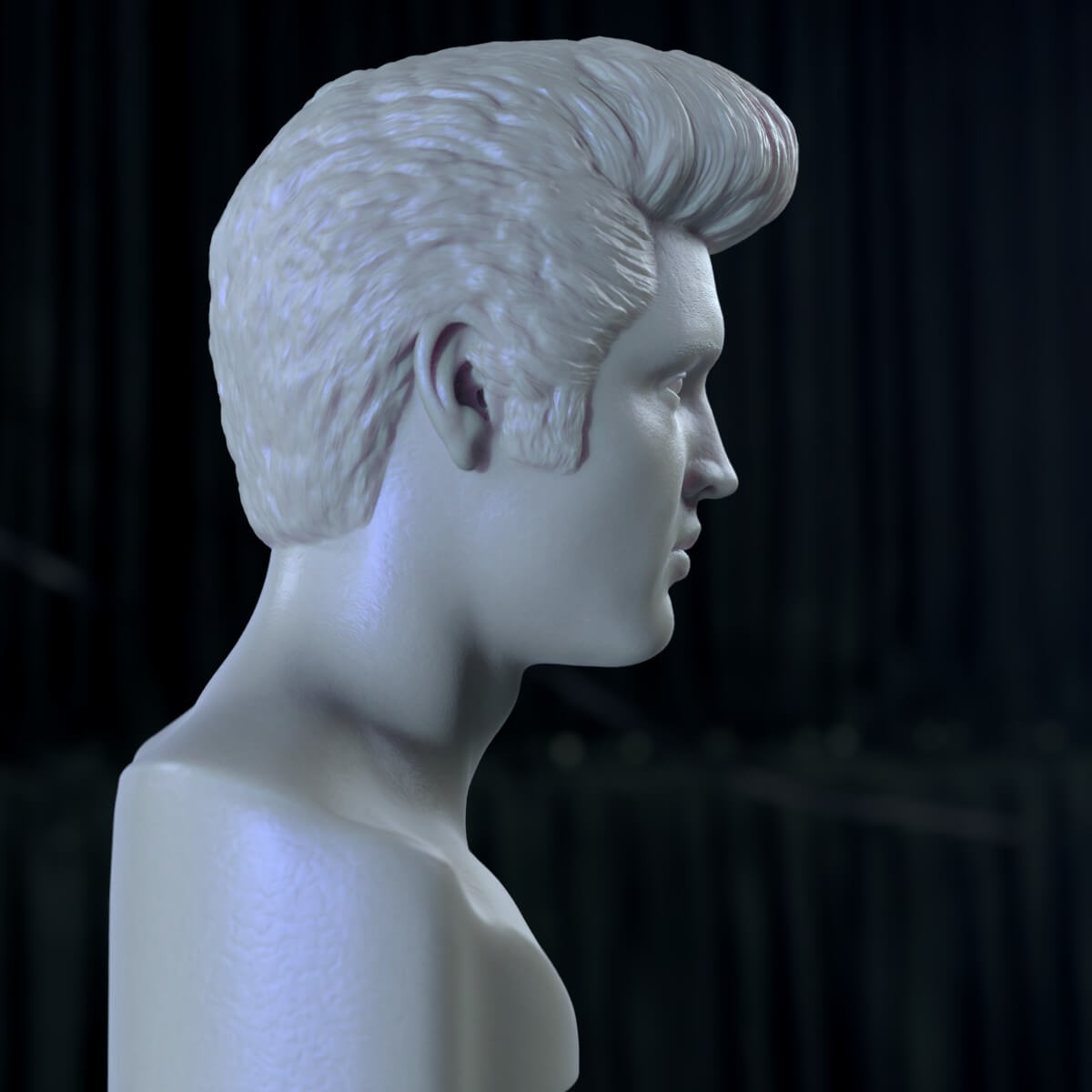 3D Printable Model Elvis Presley by vefilanna