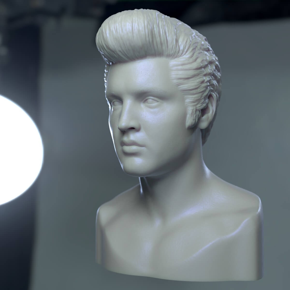3D Printable Model Elvis Presley by vefilanna