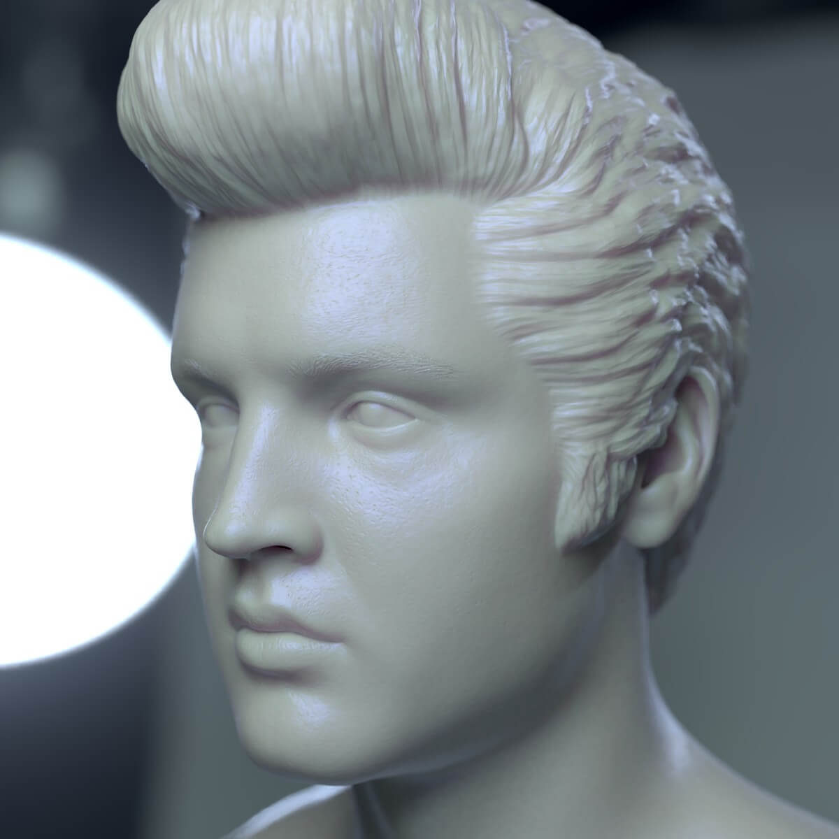 3D Printable Model Elvis Presley by vefilanna