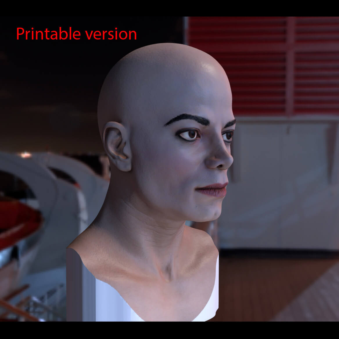 Michael Jackson Bust - Printable 3D Model by vefilanna