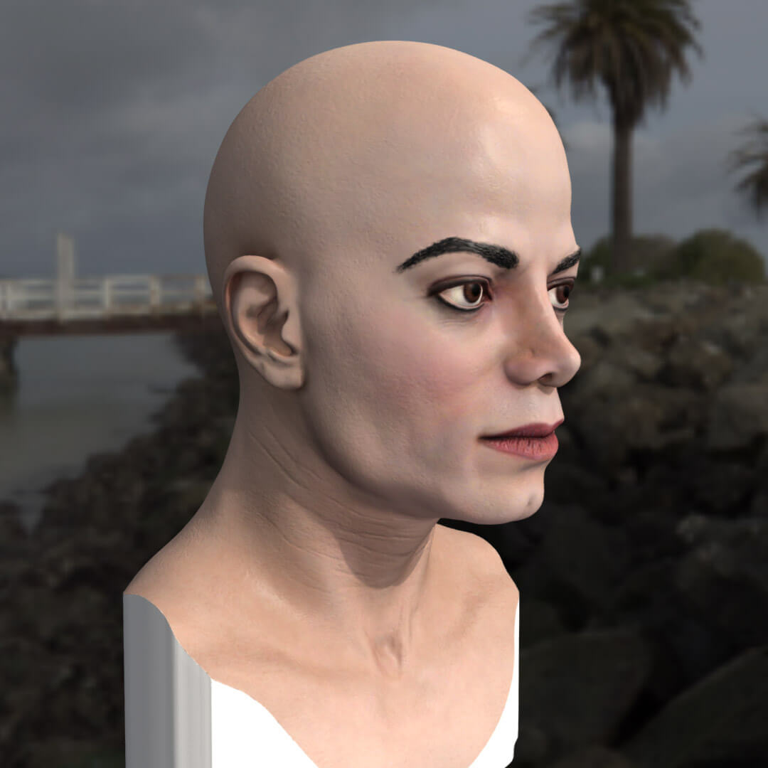 Michael Jackson Bust - Printable 3D Model by vefilanna