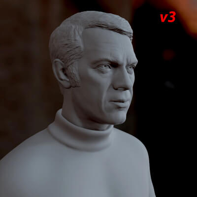 Steve Mcqueen - Printable 3D Model by vefilanna