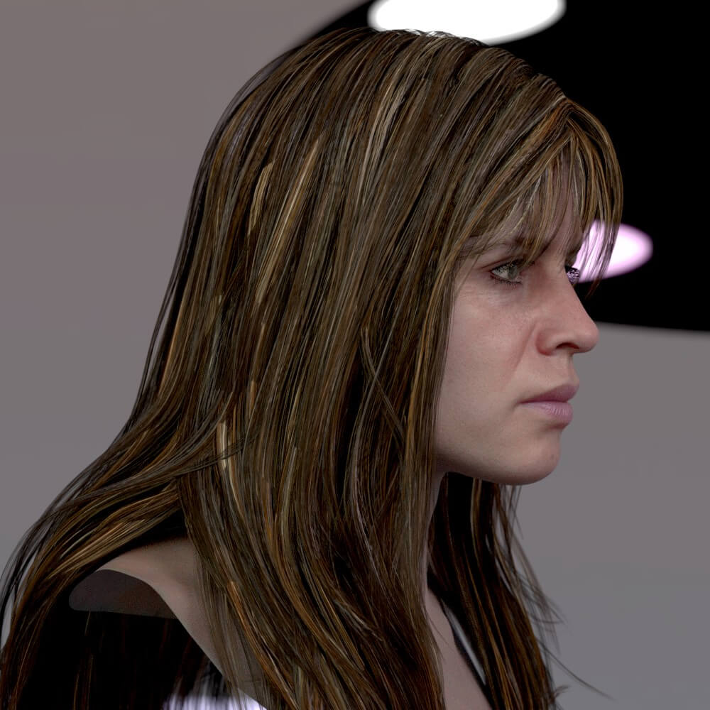 3D Model Sarah Connor Linda Hamilton by vefilanna