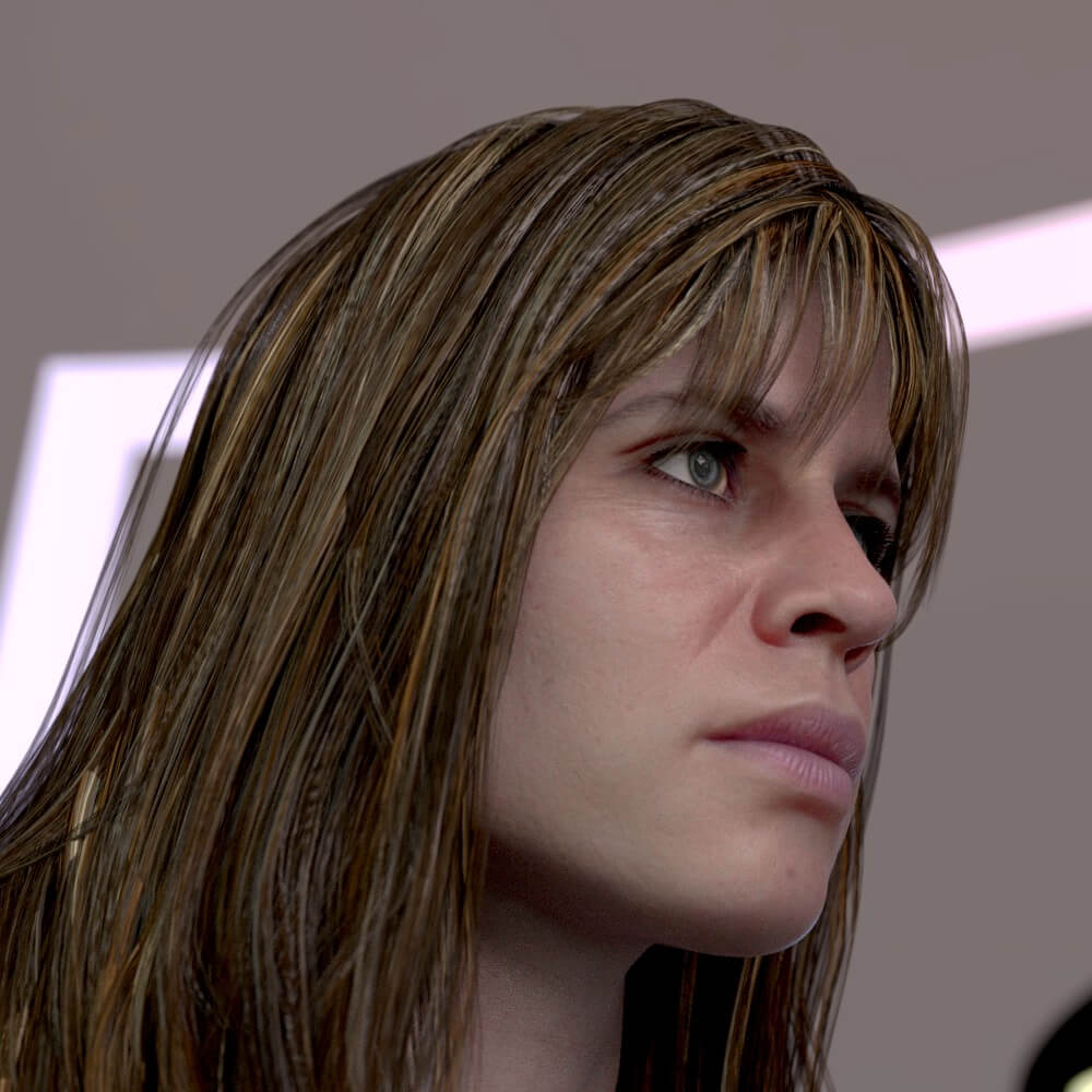 3D Model Sarah Connor Linda Hamilton by vefilanna