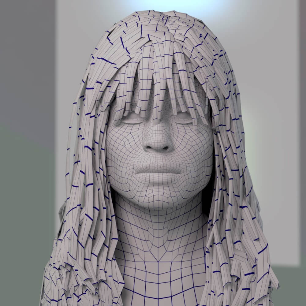 3D Model Sarah Connor Linda Hamilton by vefilanna