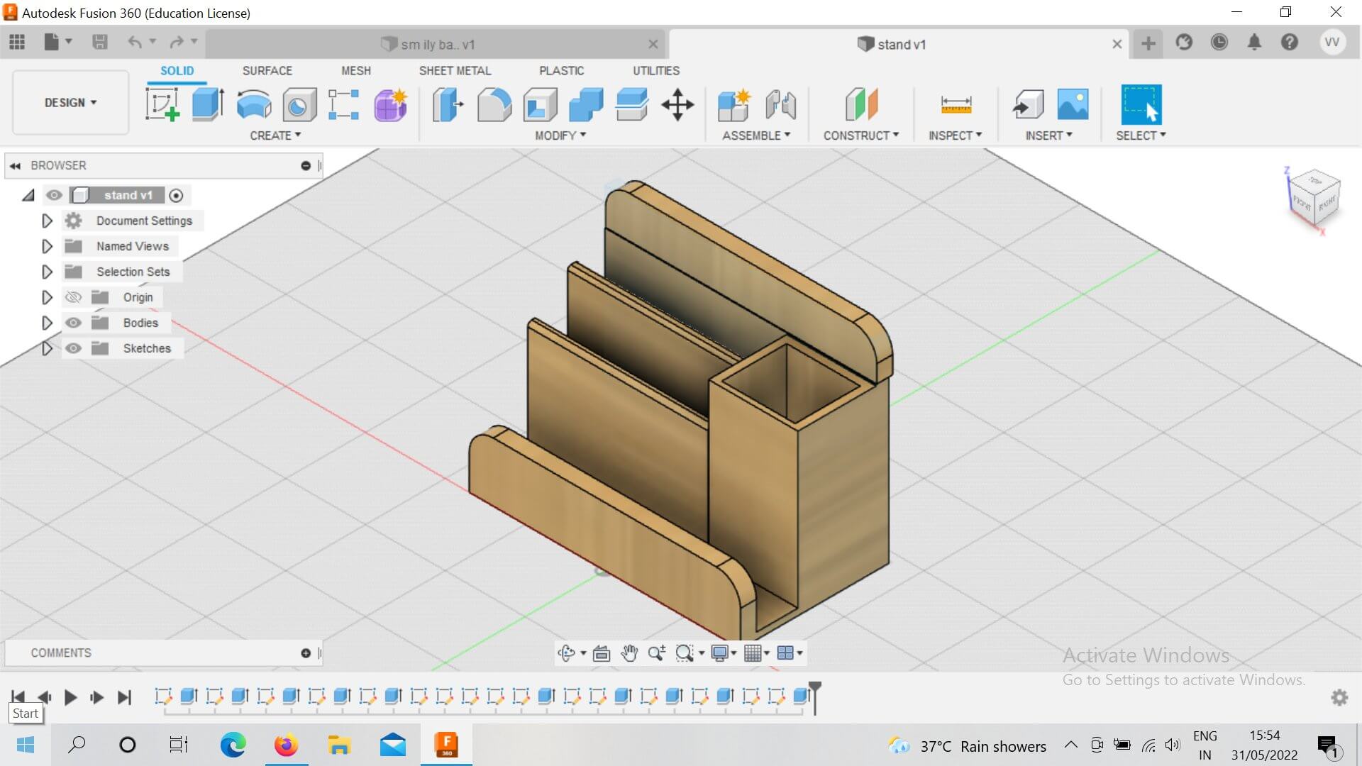 wooden stand 3D Render, Digital Art by venkat123