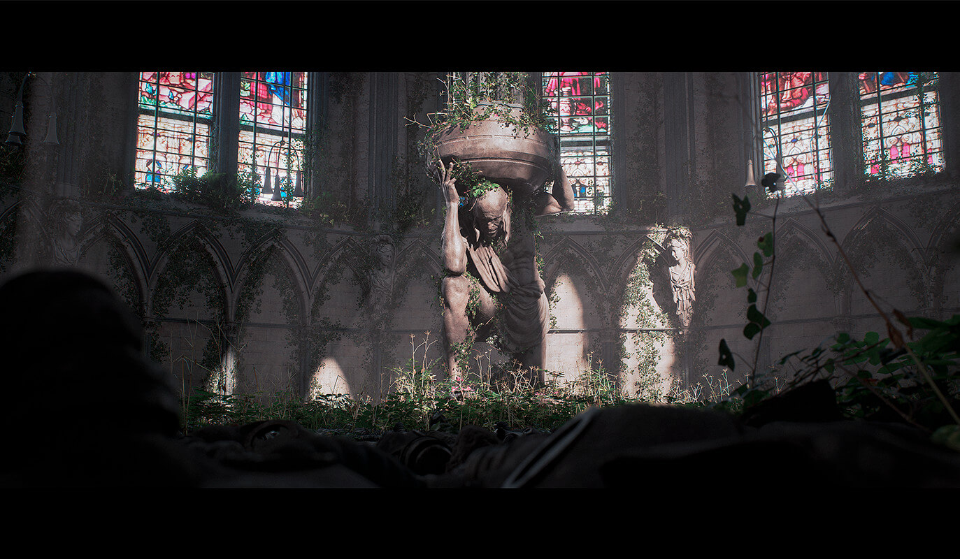 Human Statue - Pillar 3D Model by VenustaStudio