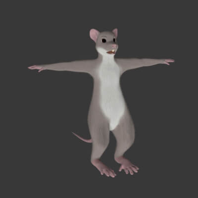 Antro Mouse - Free 3D Model by Verbeger