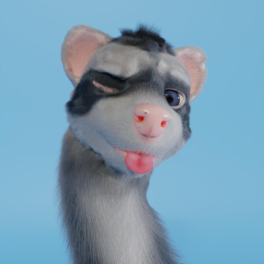 Ferret - Free 3D Model by Verbeger