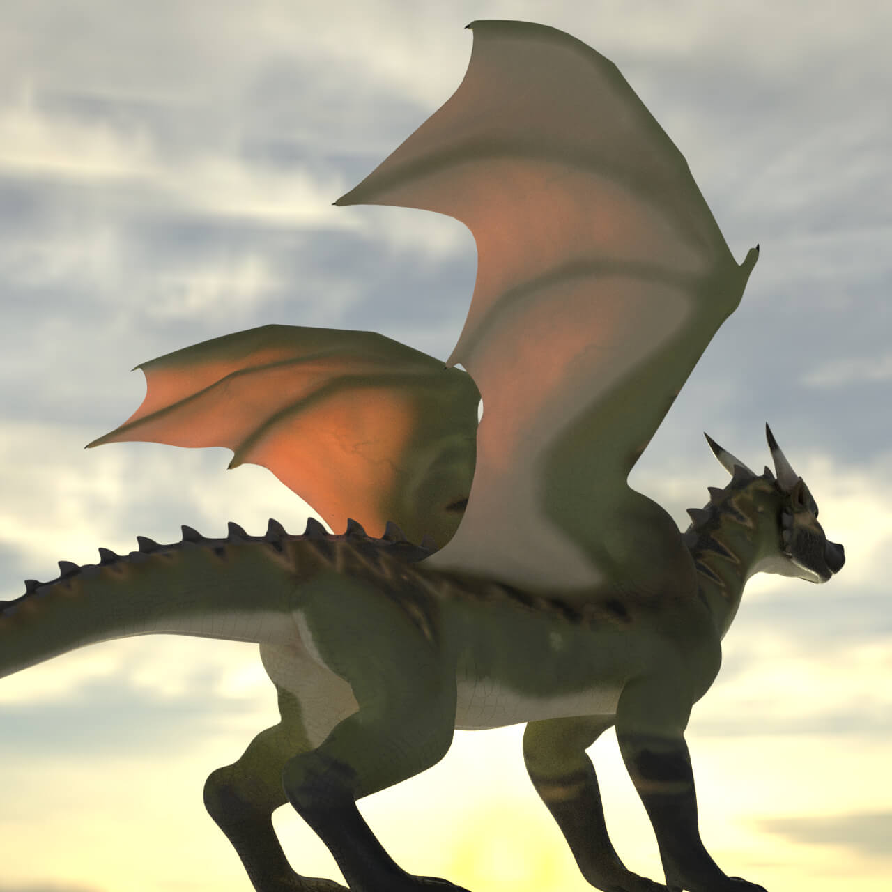 The Dragon - Free 3D Model by Verbeger