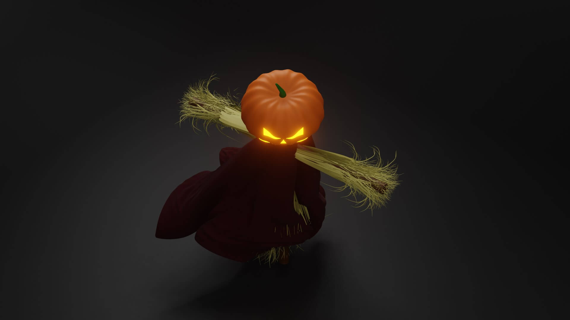 Halloween Scare Crow 3D Model by Vercion 3D