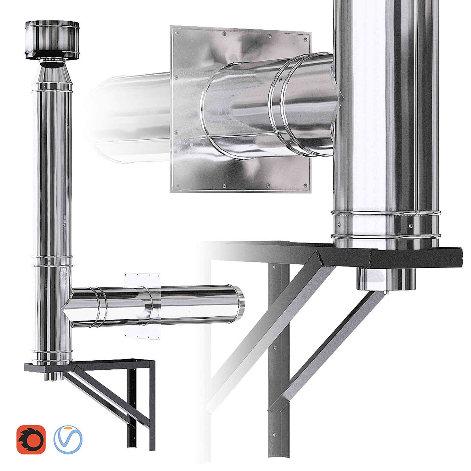 3D Model of The Chimney by Verso Faraon