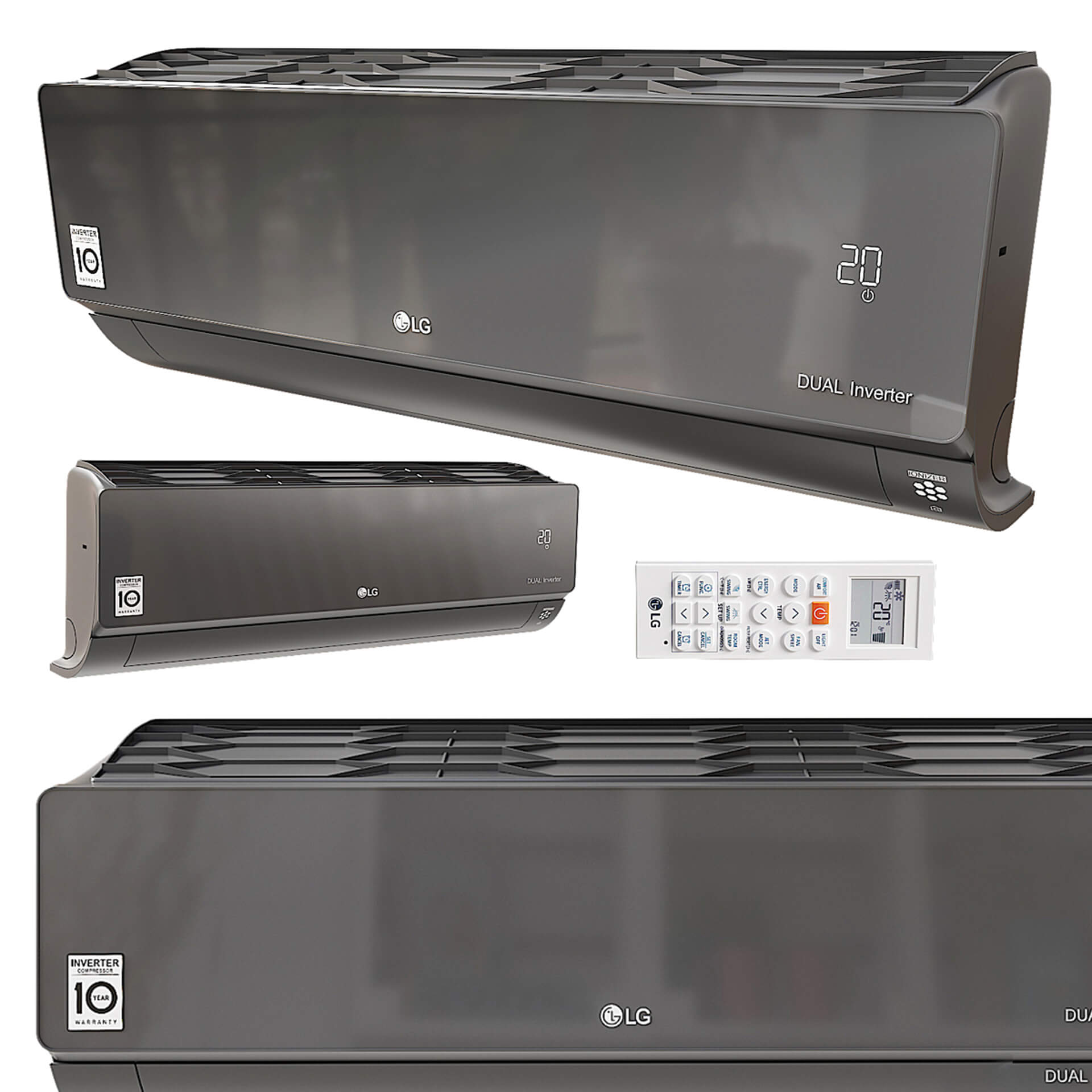 Air Conditioner LG Ac09Bq - 3D Model by Verso Faraon