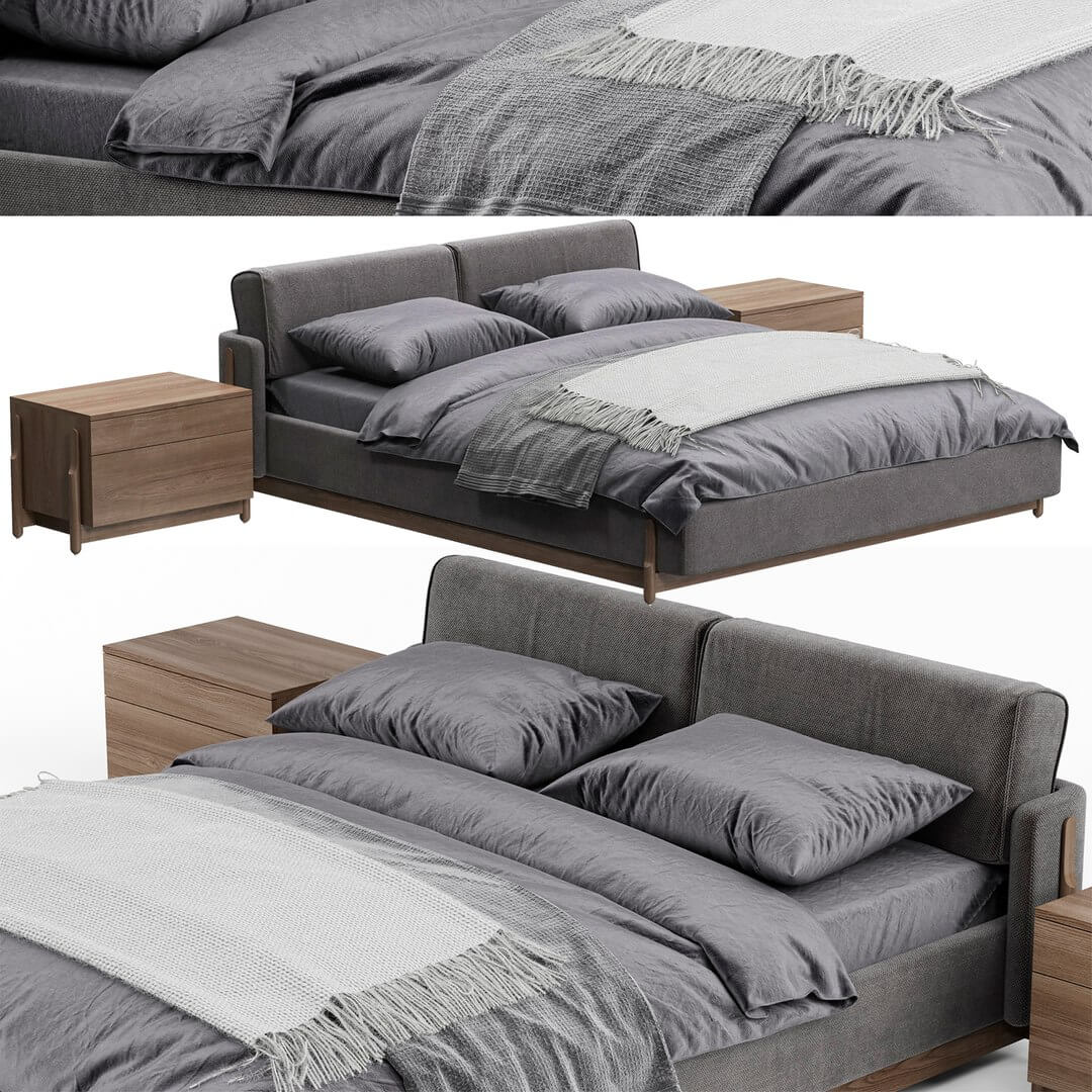 Ash Bed by Zegen - 3D Model by Verso Faraon