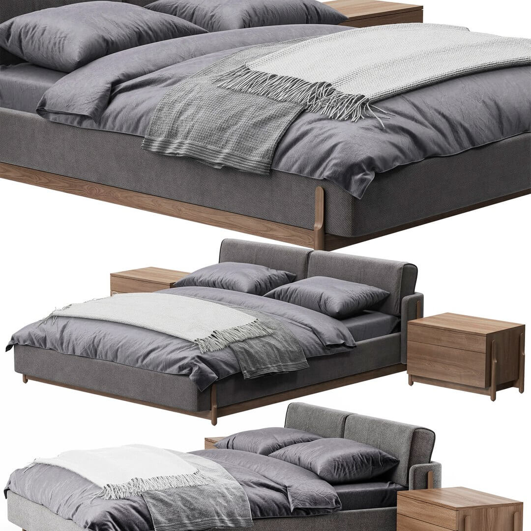 Ash Bed by Zegen - 3D Model by Verso Faraon