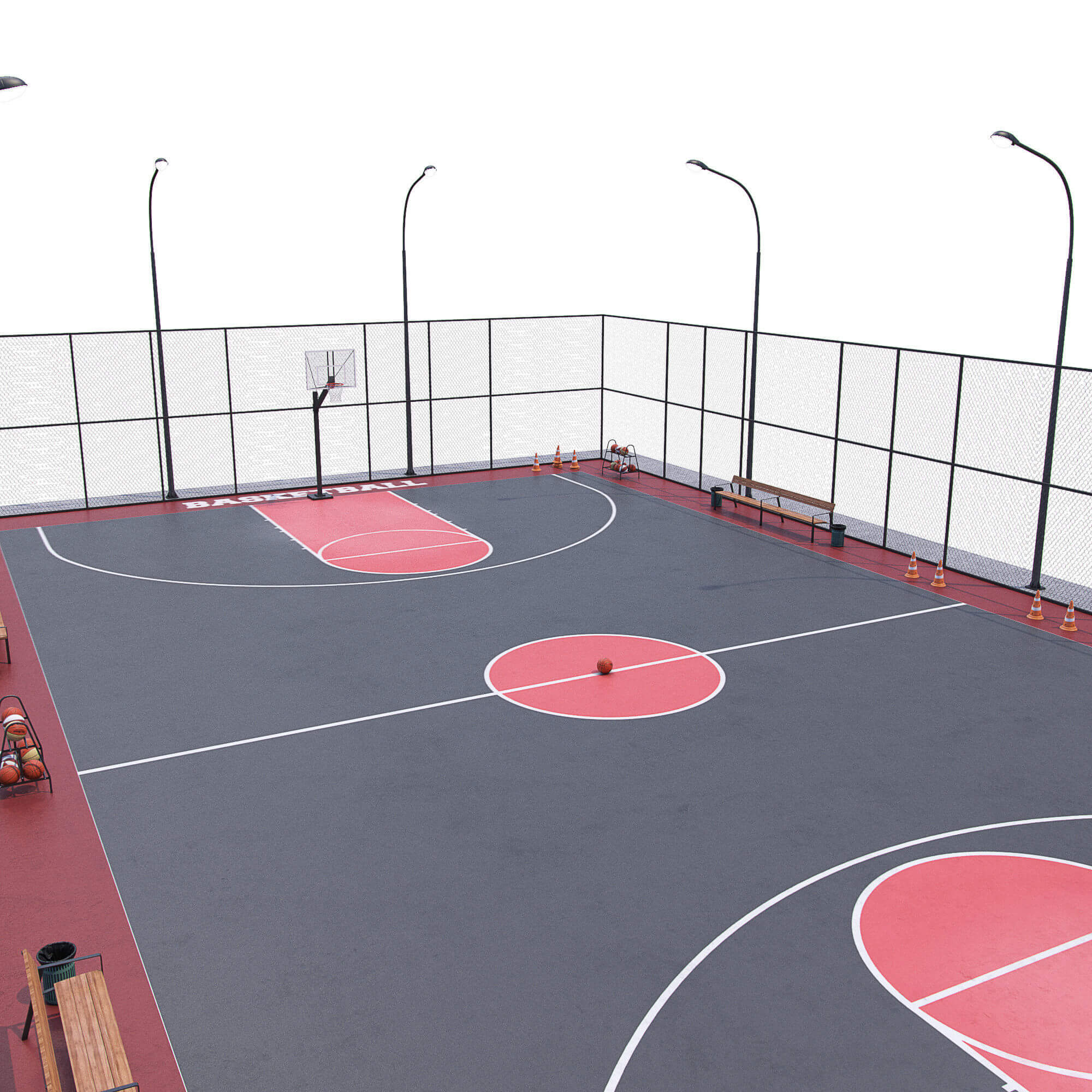 Basketball Field - 3D Model by Verso Faraon