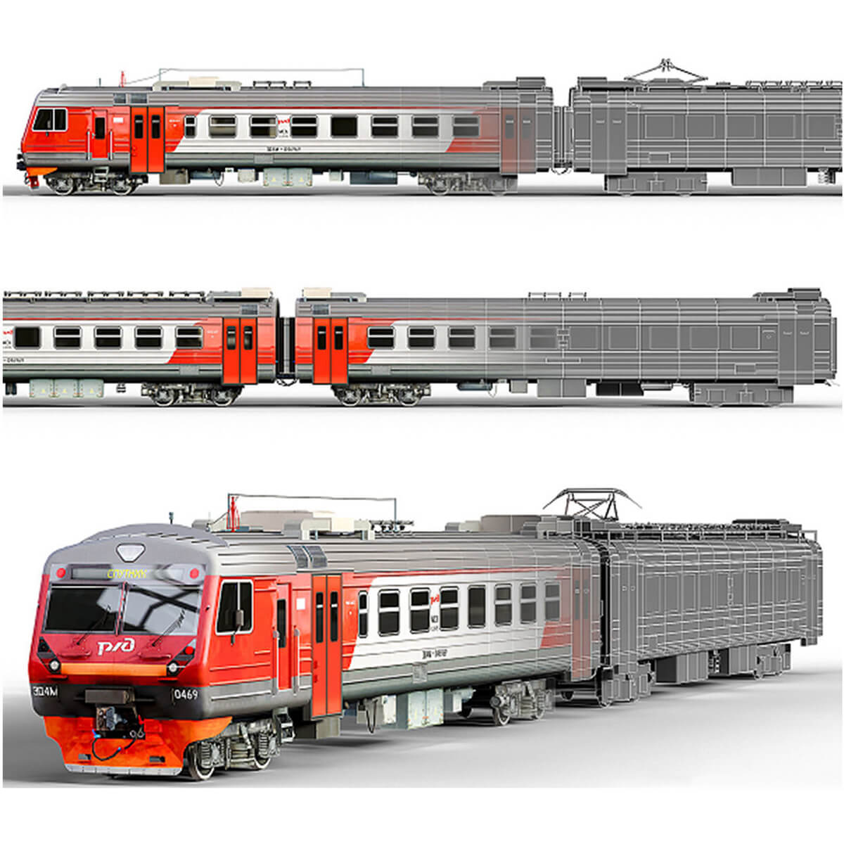 Electric Train - 3D Model by Verso Faraon