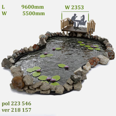 Garden Pond 01 - 3D Model by Verso Faraon