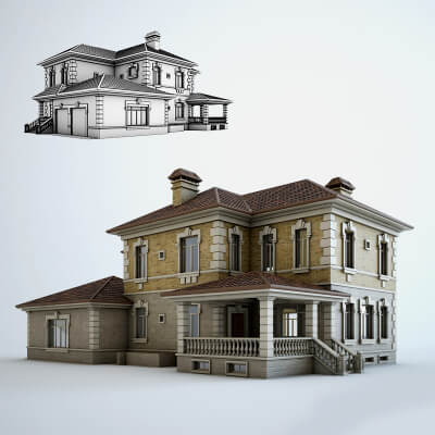 Glass Stone Classi Home - 3D Model by Verso Faraon