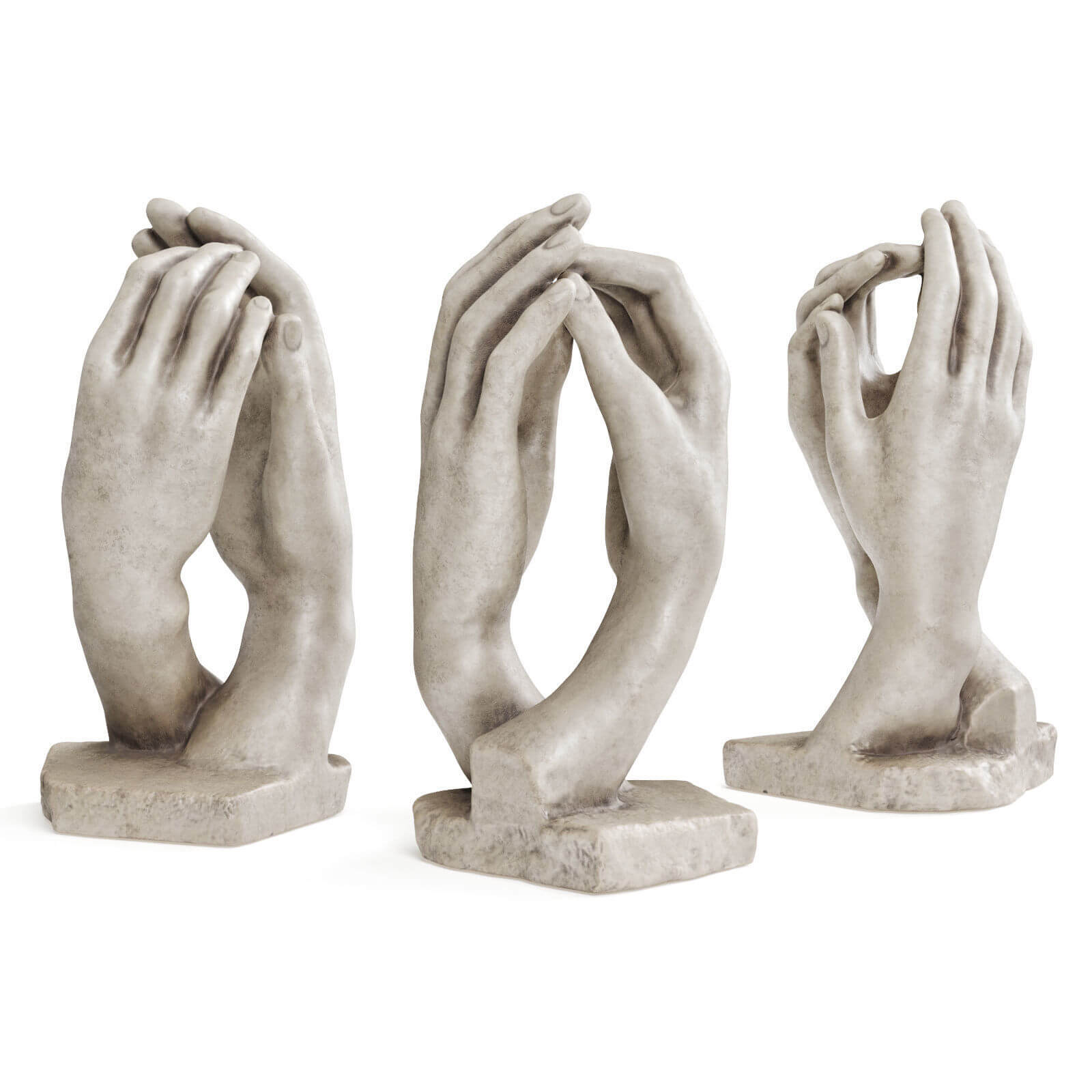 Hands Rodin Sculpture - 3D Model by Verso Faraon