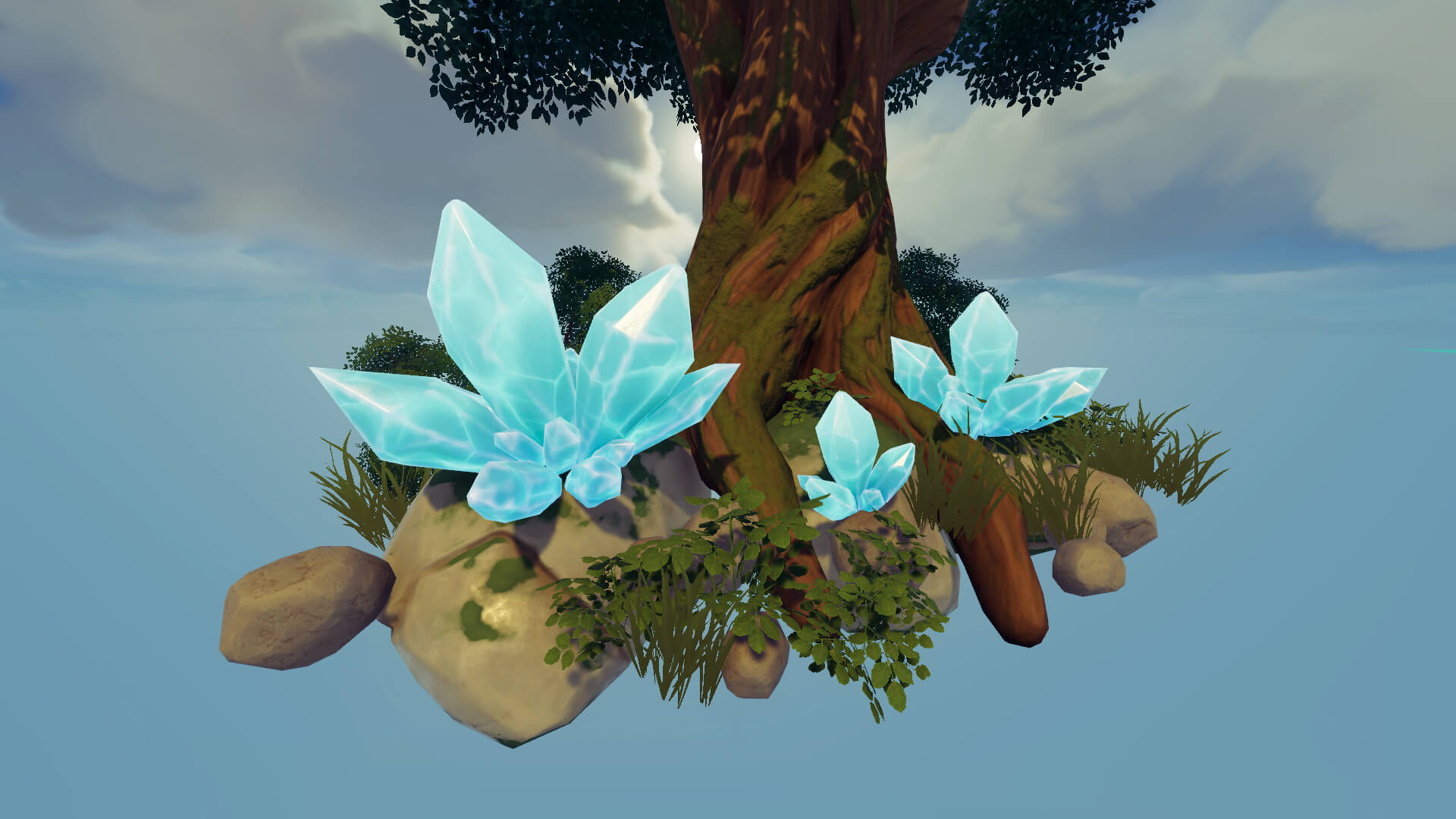 Low Poly Stylized Crystals - 3D Model by VertexHub