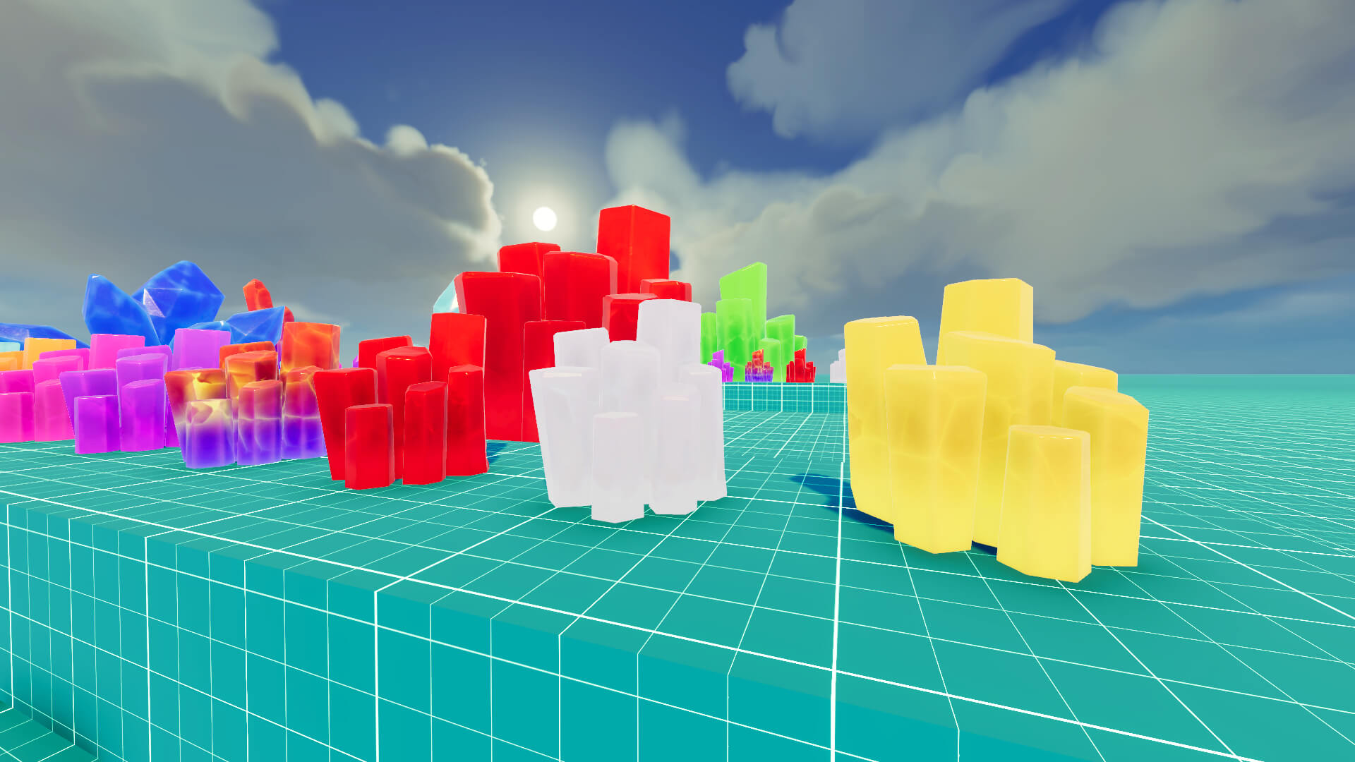 Low Poly Stylized Crystals - 3D Model by VertexHub