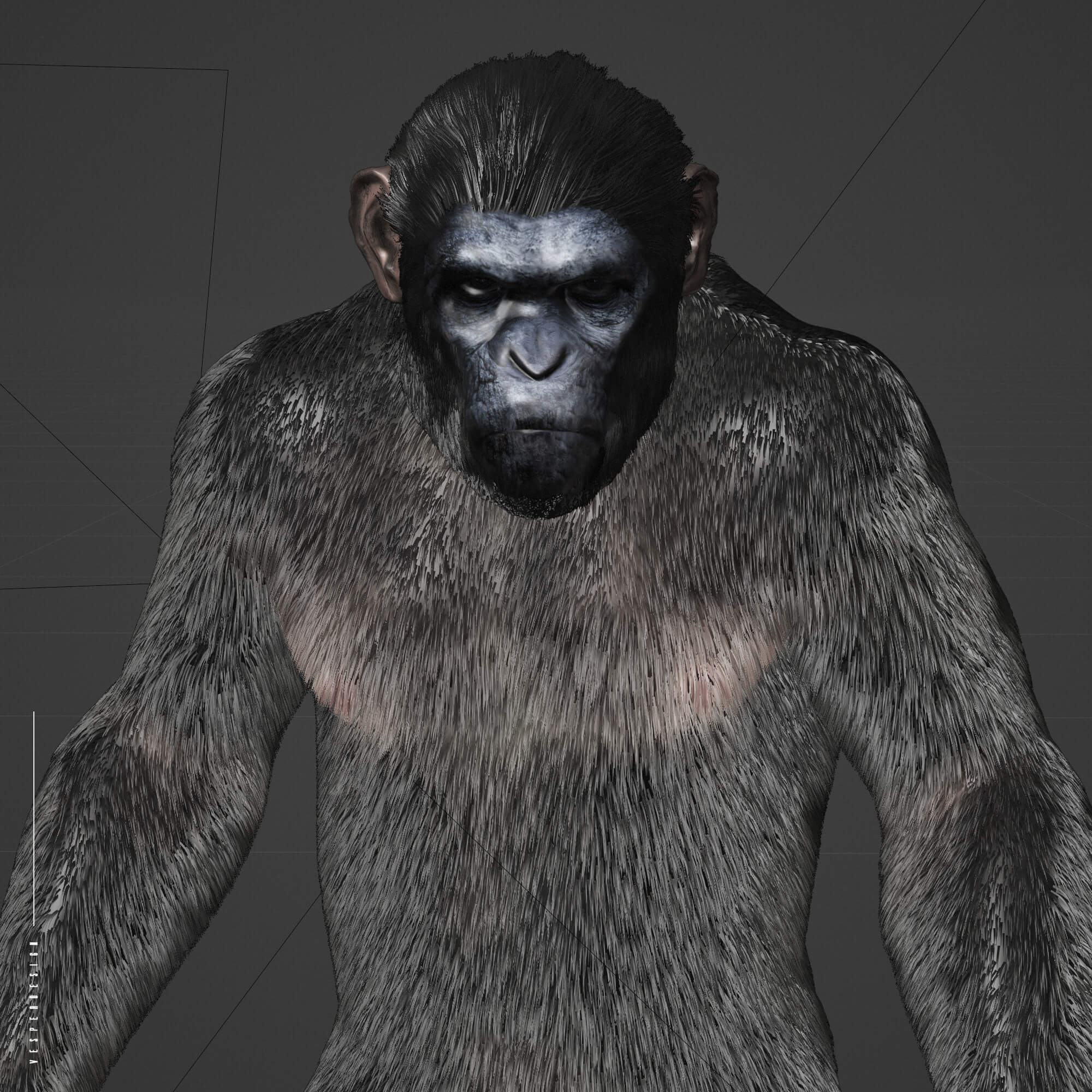 Ceasar -POTA 3D Render, Digital Art by VESPER