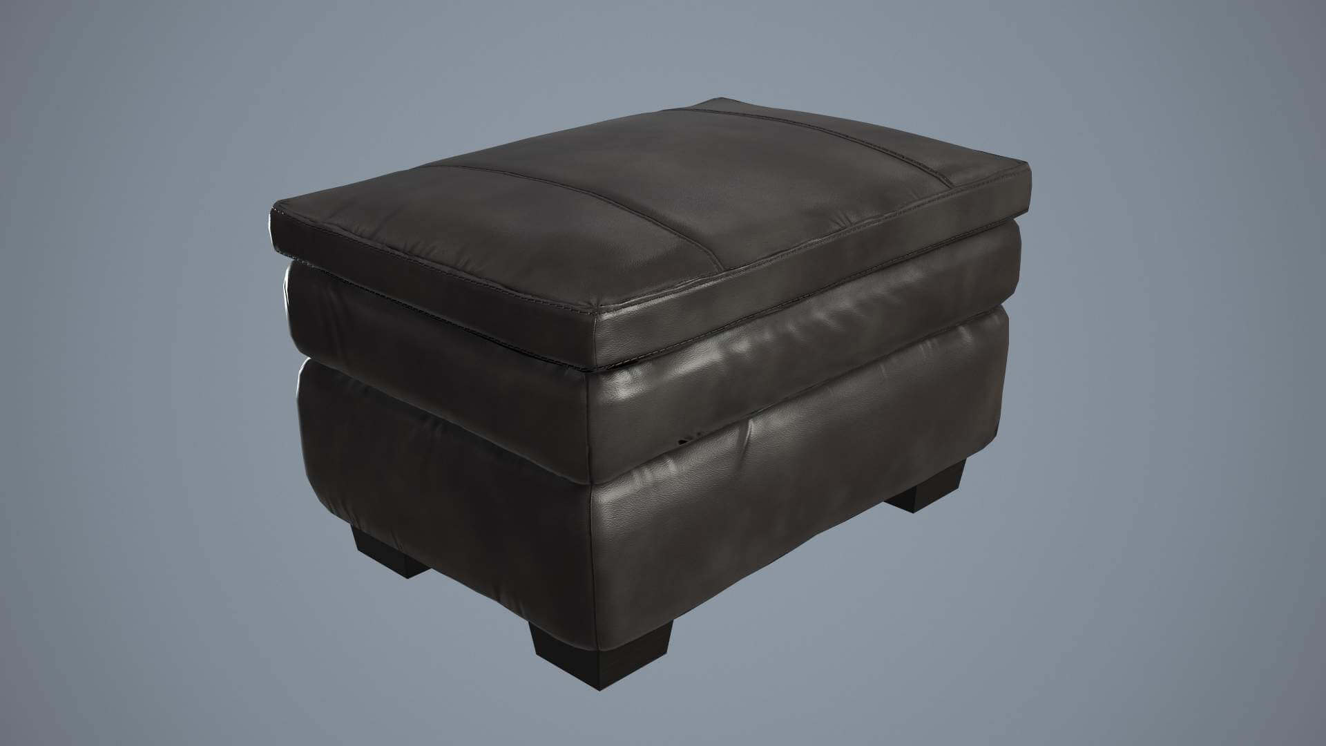 Chair Ottoman - 3D Model by Vespida
