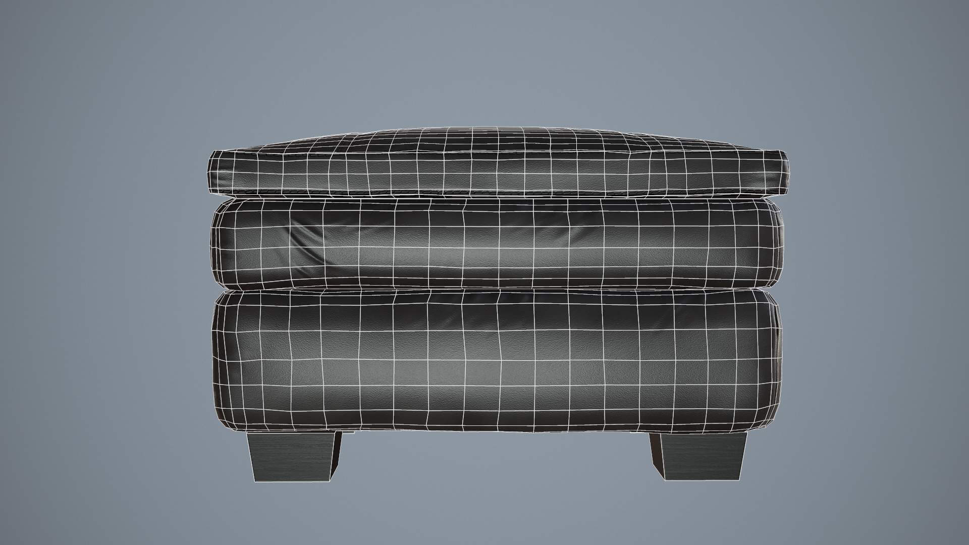 Chair Ottoman - 3D Model by Vespida