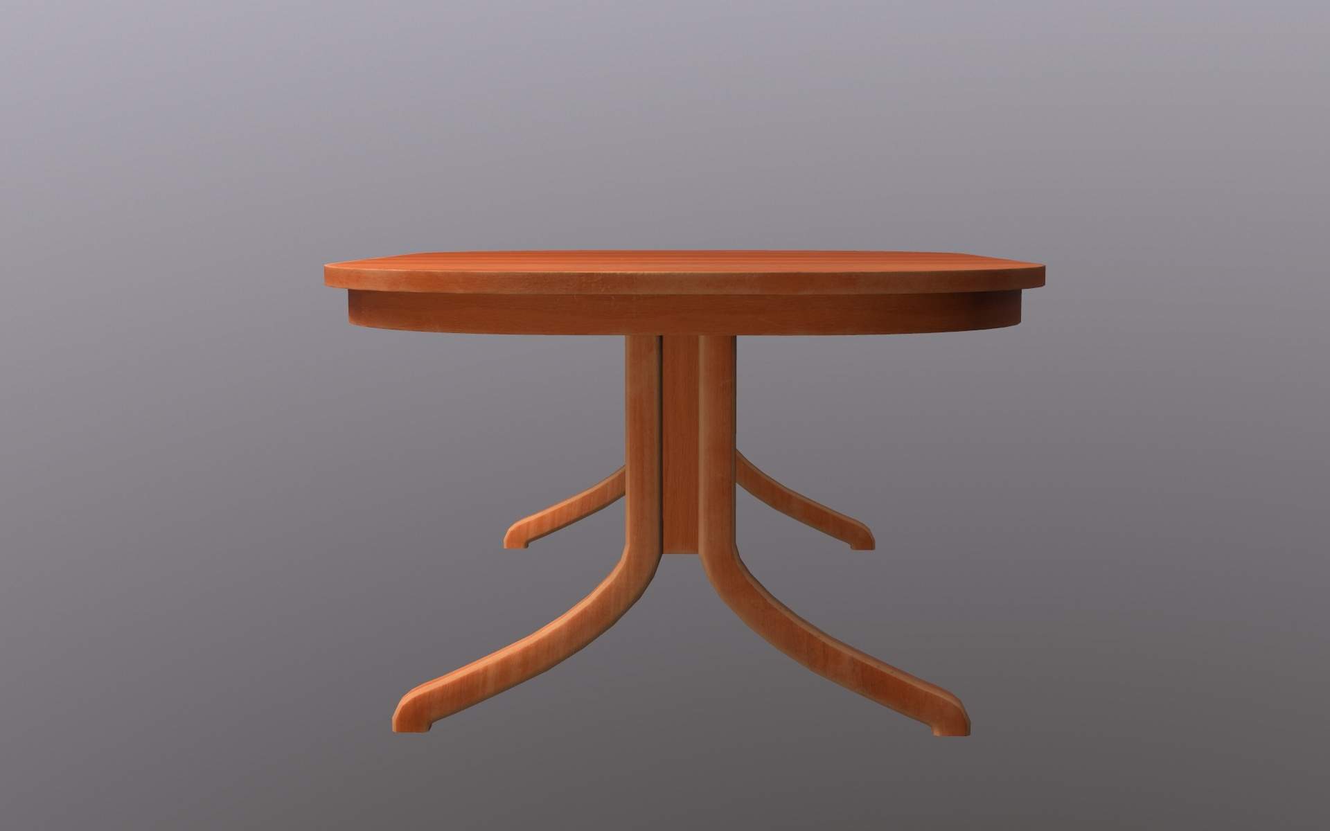 Oval Table - 3D Model by Vespida