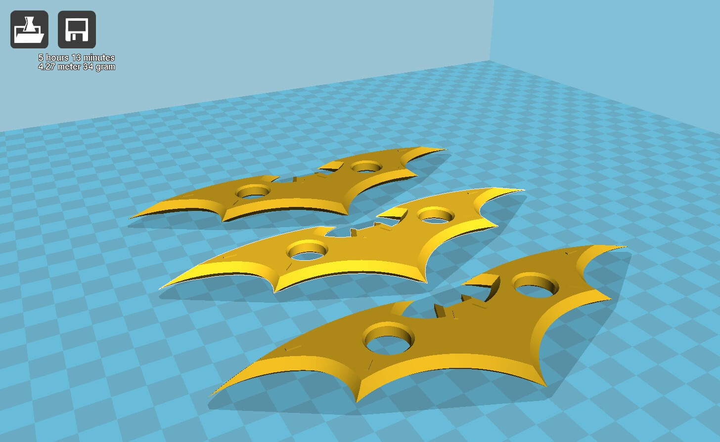 Batarangs From Batman The Telltale Series - 3D Model by vetrock