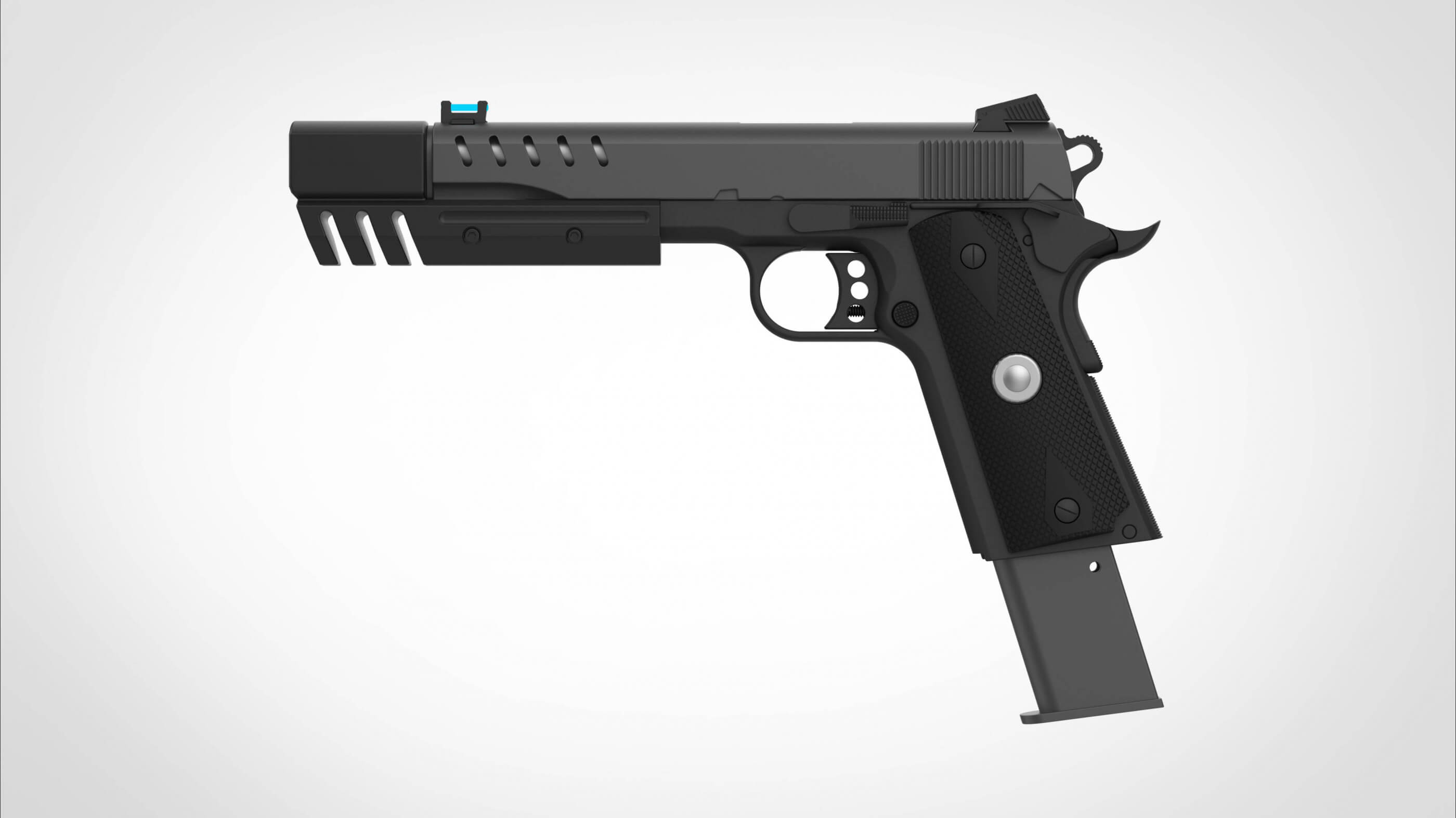 Modified Remington R1 From Rise of The Tomb Raider - 3D Print Model by ...