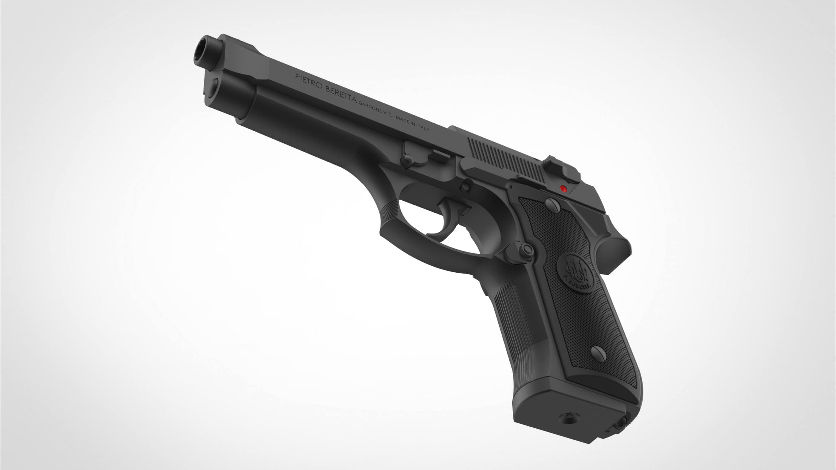Pistol Beretta 92FS - 3D Model by vetrock