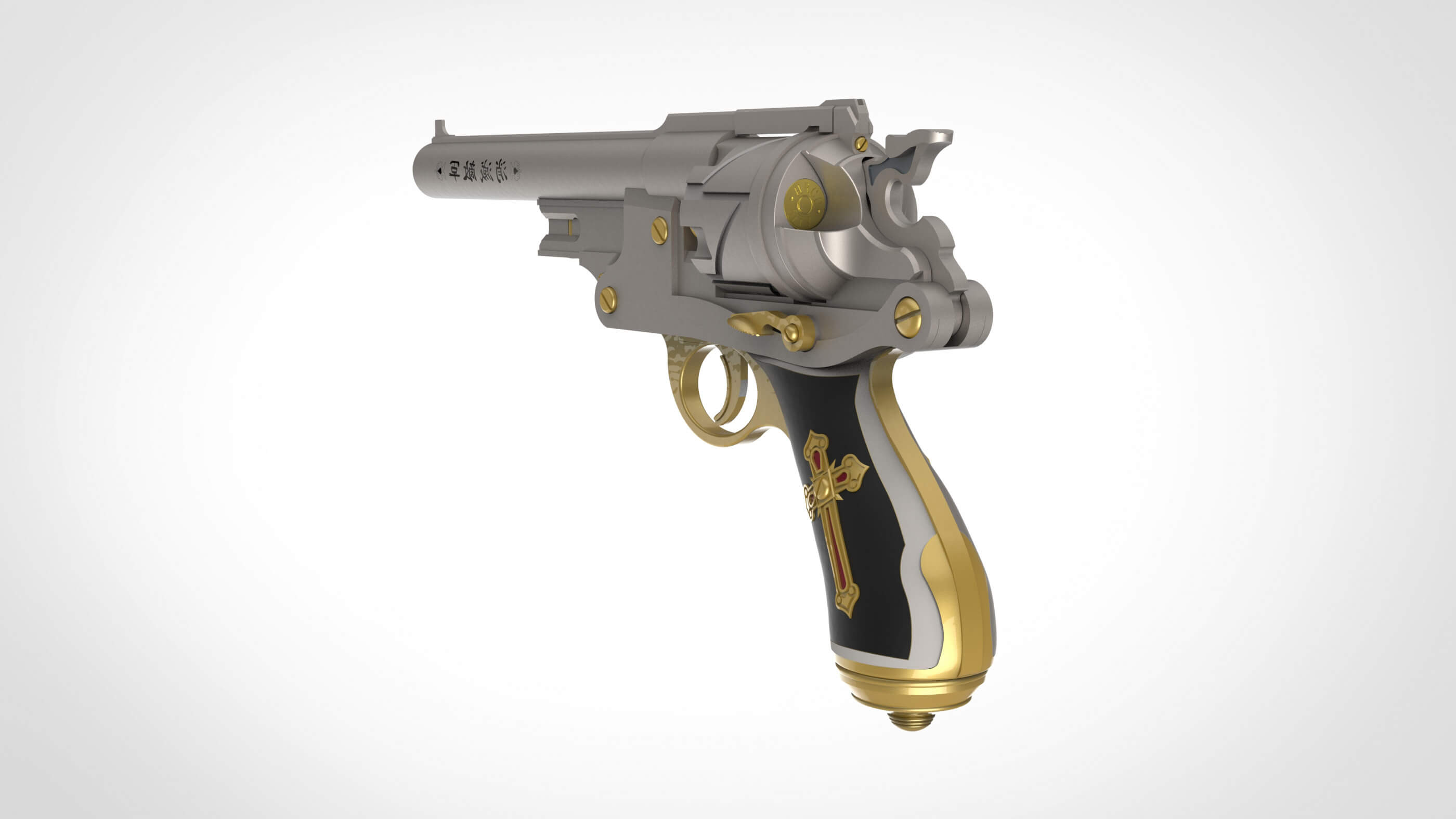 Revolver From Van Helsing 2004 - 3D Model by vetrock