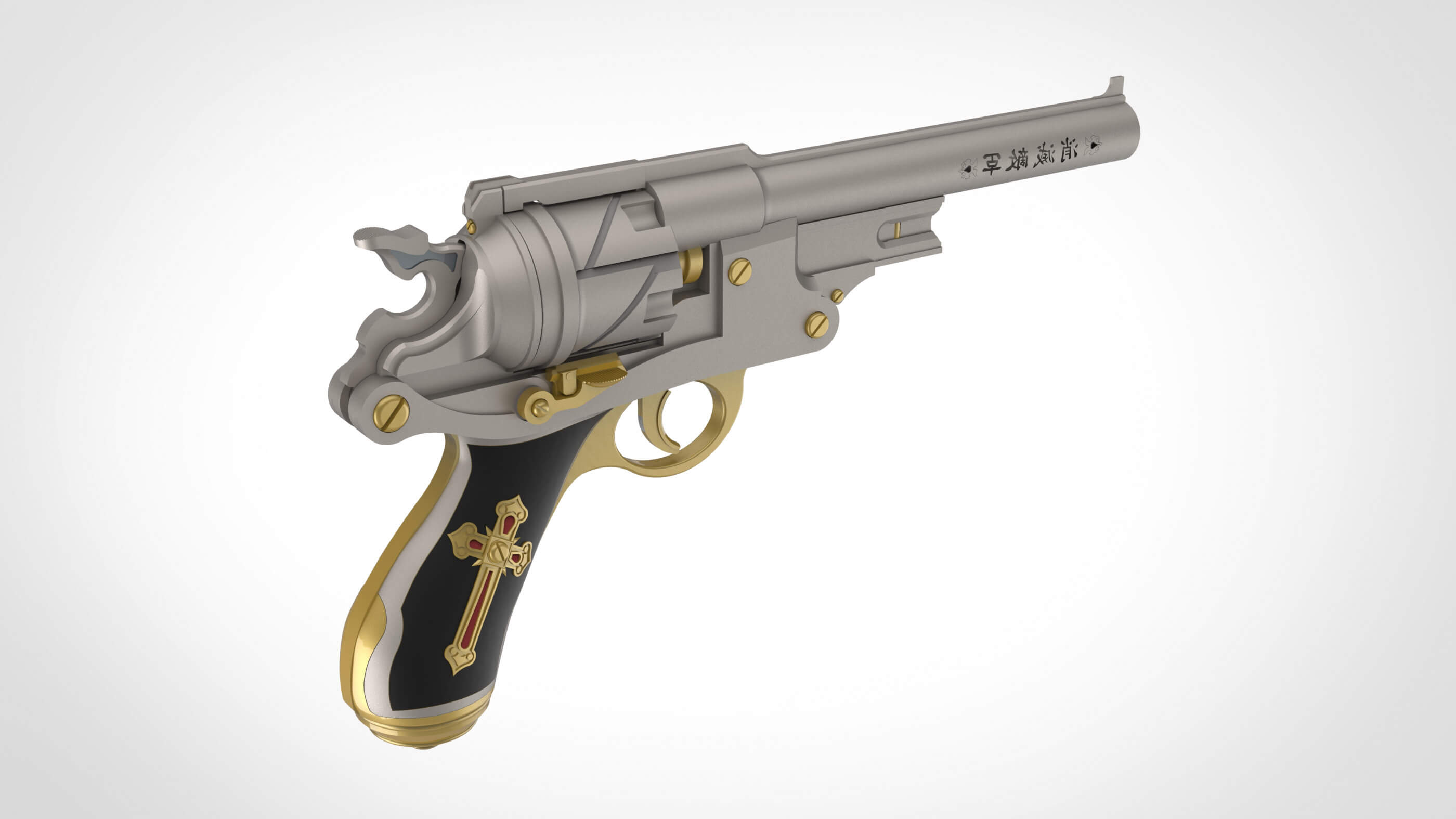Revolver From Van Helsing 2004 - 3D Model by vetrock