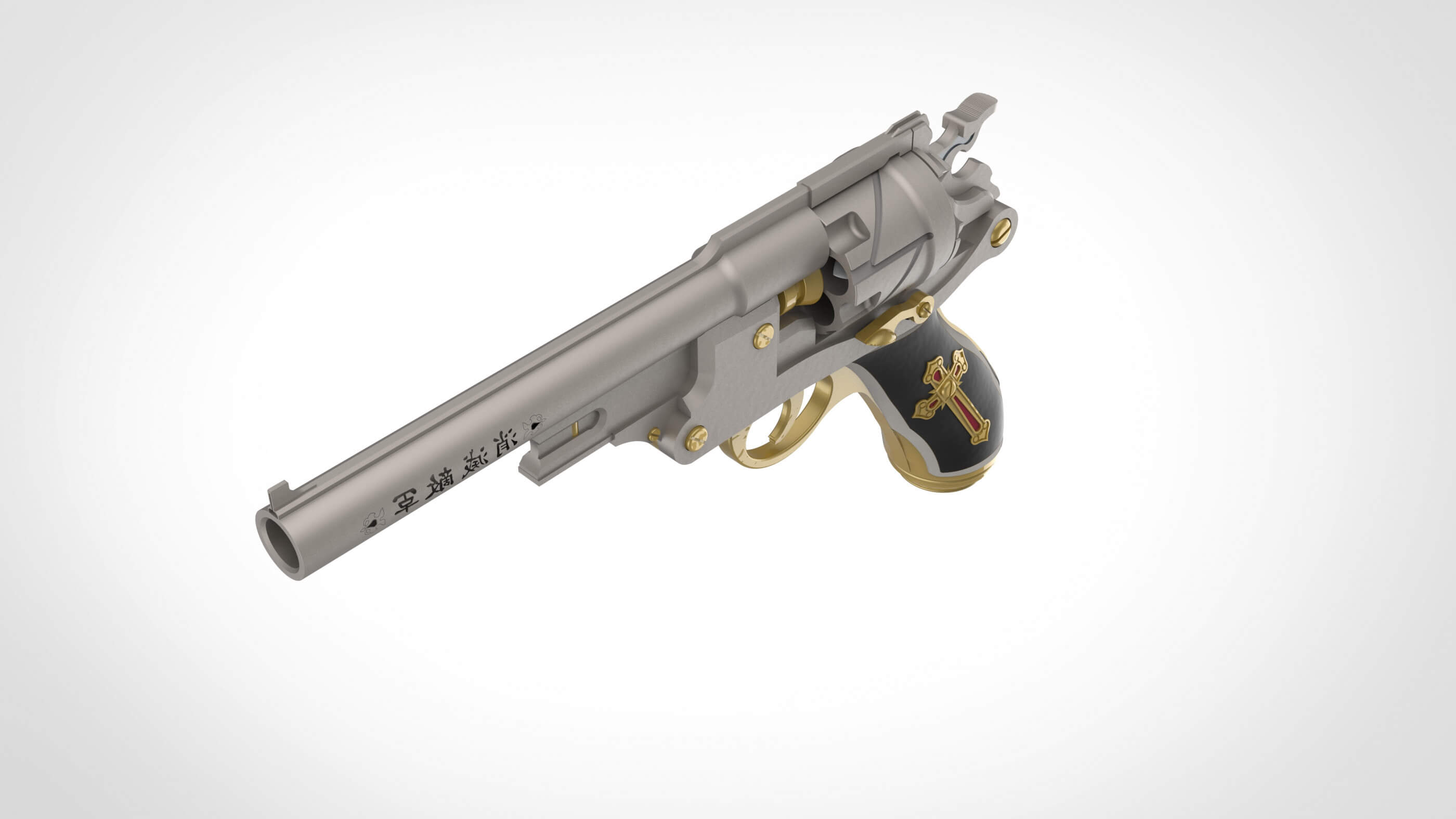 Revolver From Van Helsing 2004 - 3D Model by vetrock