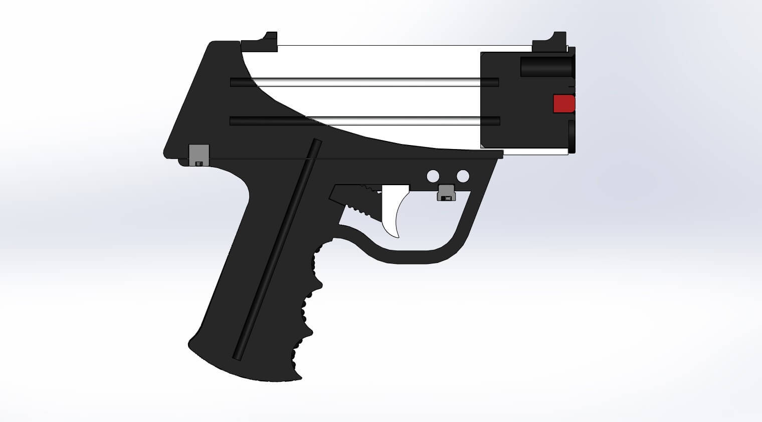 SFX Underwater P11 Gun From Tomb Raider 2 - 3D Model by vetrock