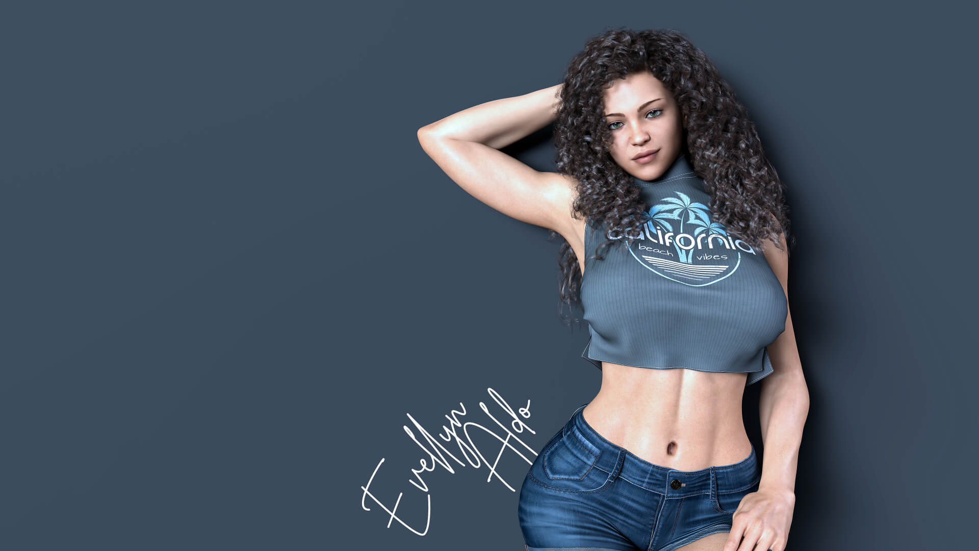 Evellyn Wallpaper by VFoxGames | RenderHub Wallpapers