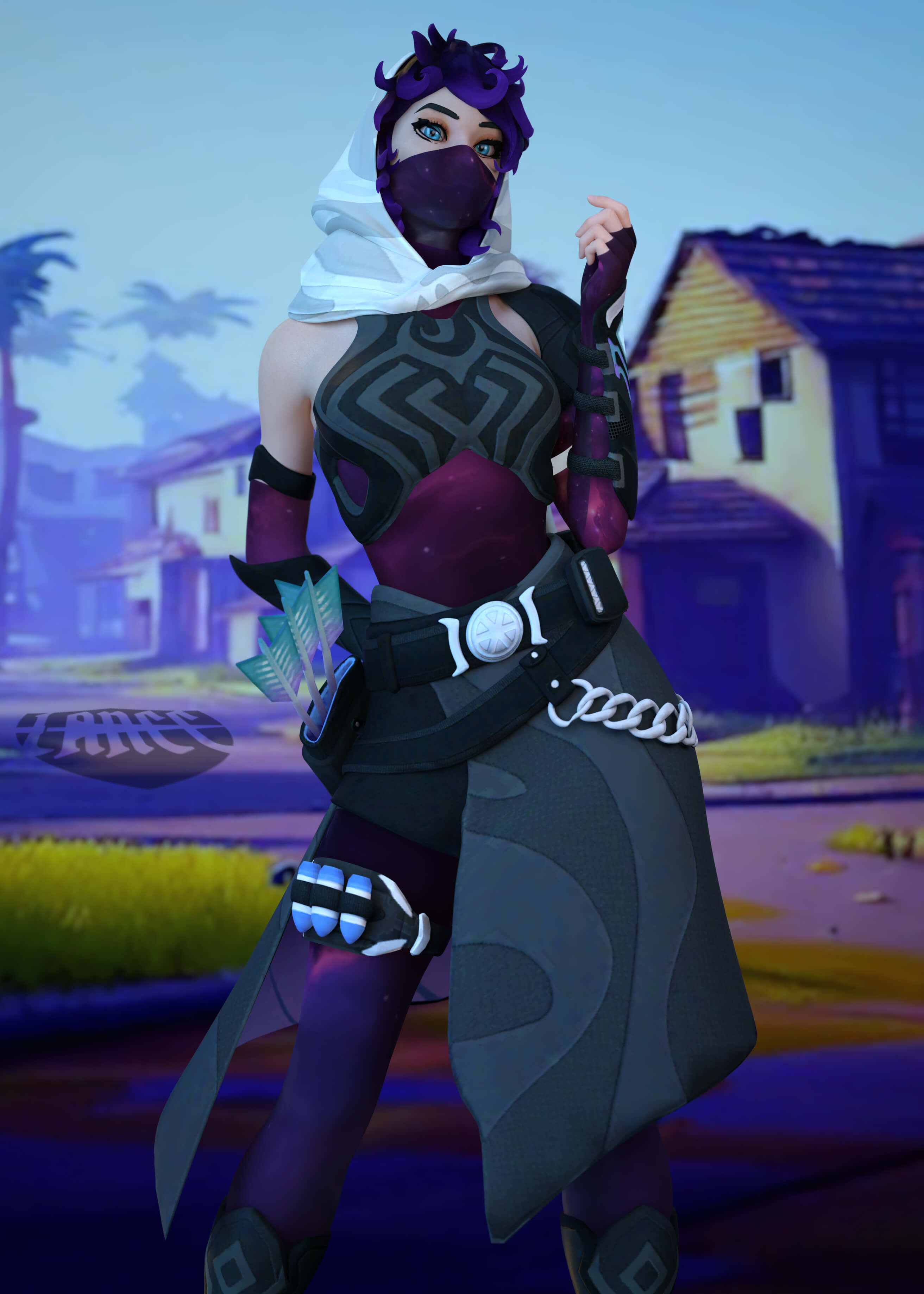 Fortnite Artemis for Genesis 9 - Daz Content by VFoxGames