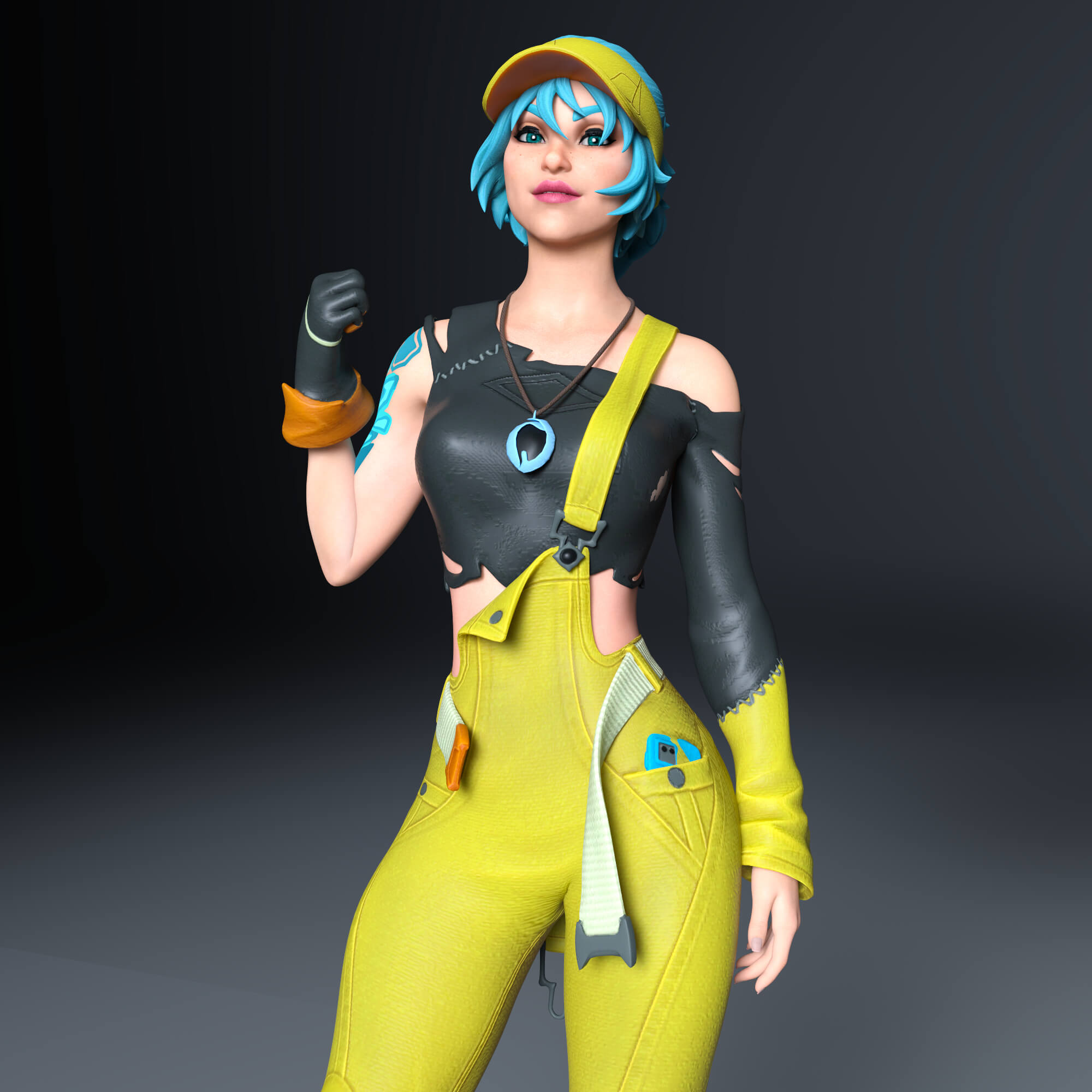 Fortnite Comet for Genesis 8 and 9 by VFoxGames