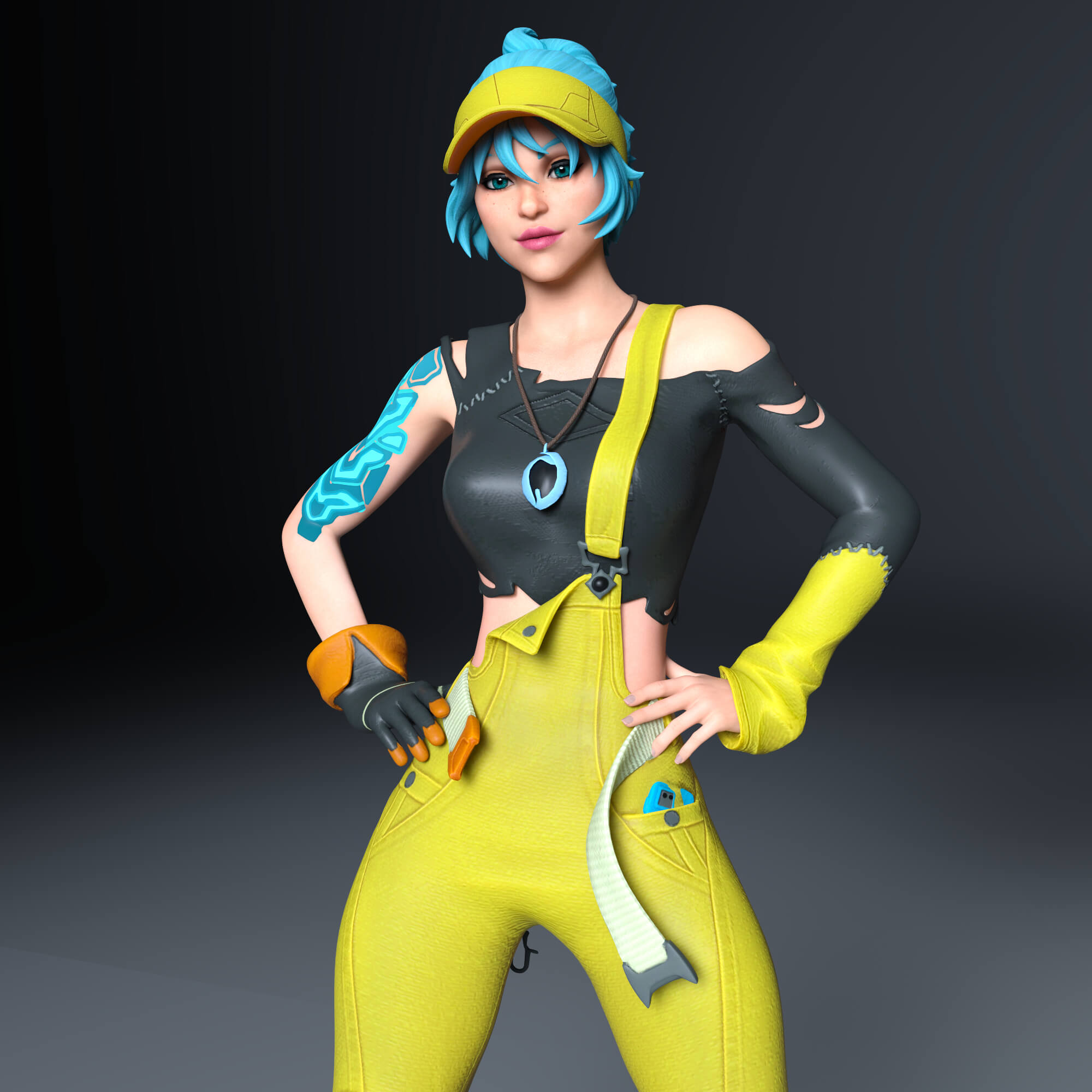 Fortnite Comet for Genesis 8 and 9 by VFoxGames