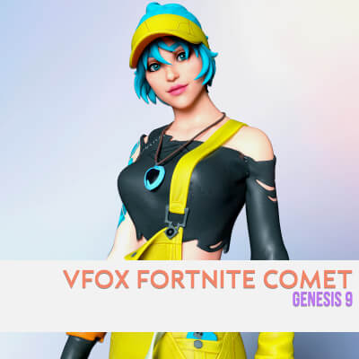 Fortnite Comet for Genesis 9 - Daz Content by VFoxGames
