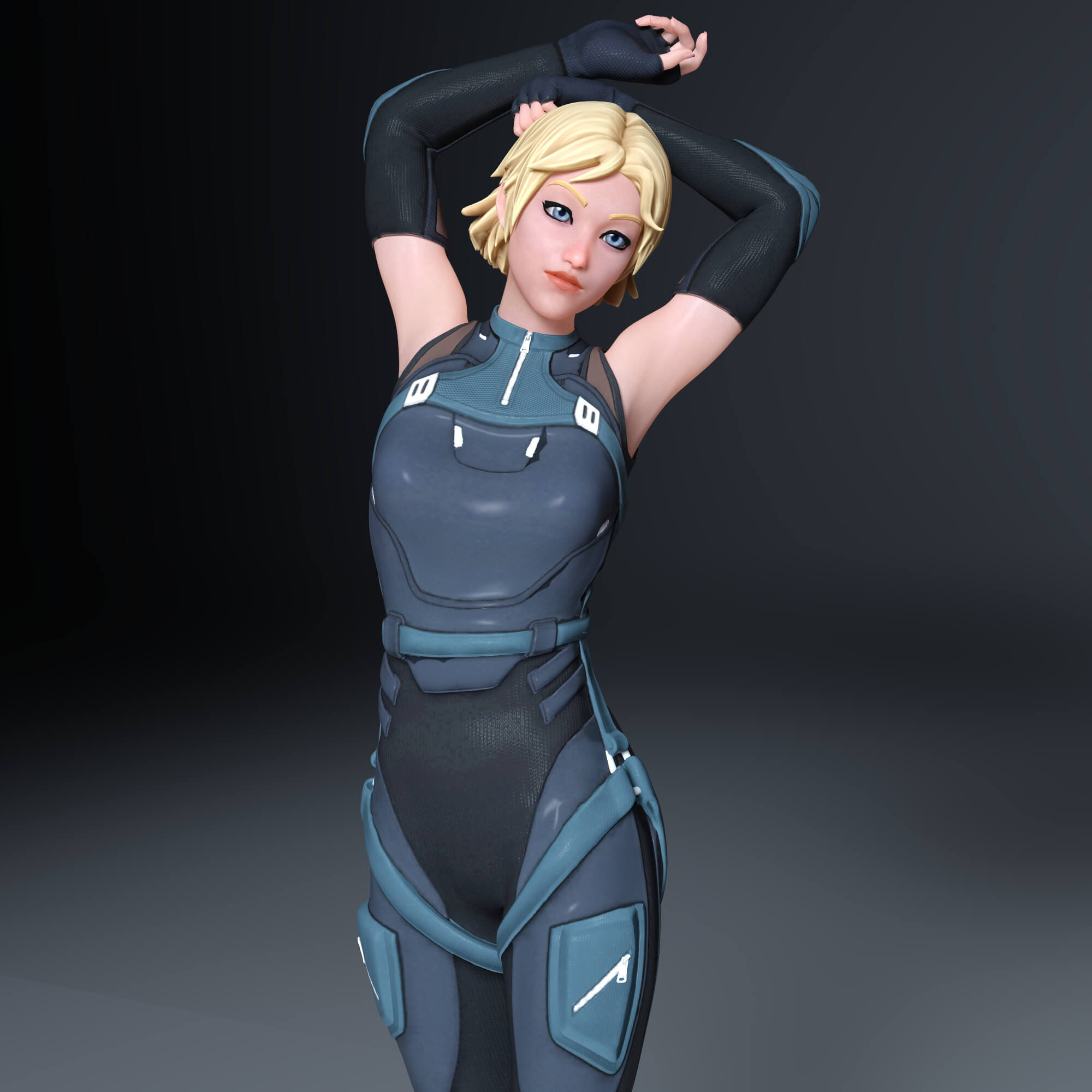 Fortnite Piper Pace for Genesis 8 and 9 by VFoxGames