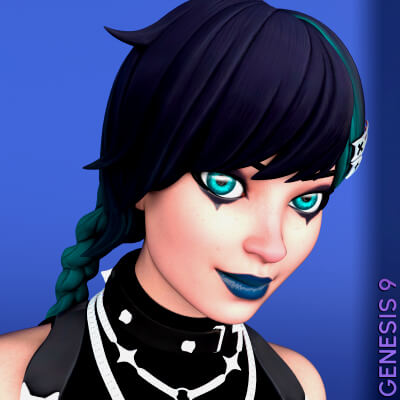 Fortnite Rain for Genesis 9 - Daz Content by VFoxGames